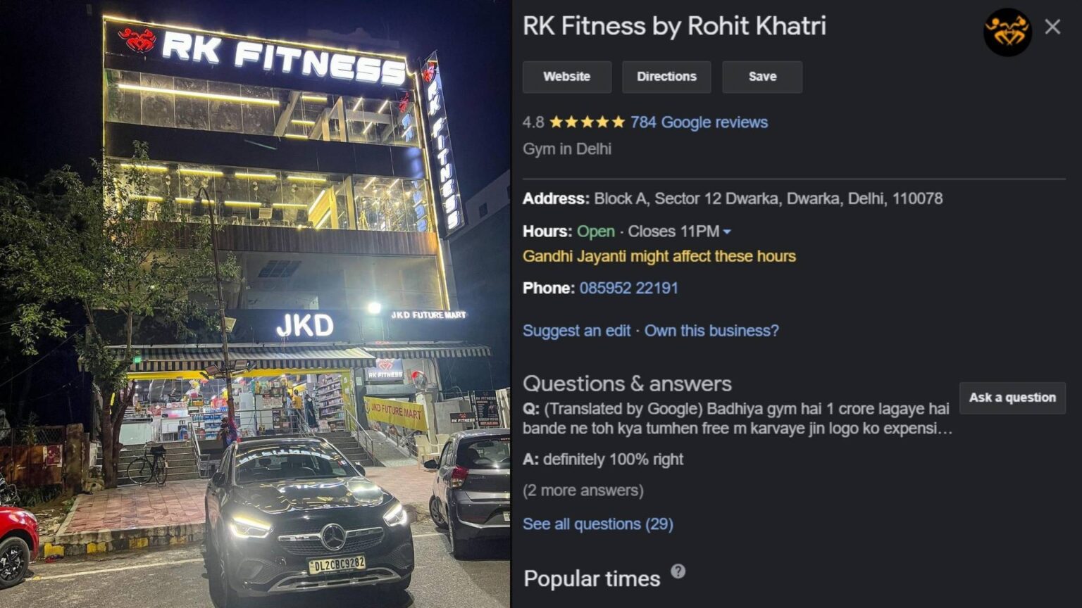 Rk Fitness By Rohit Khatri-Largest & Best Premium Gym In Dwarka